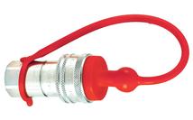 Faster Dust Cap Red PVC Fits 1/2'' Female Coupling TM12LR (Snap pack 2 ...
