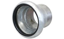 Coupling with Threaded End - Female 4'' (108mm) x 4'' (Galvanised)