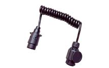 Spiral Extension Cable 3.2M, 7 / 13 Pin, Male / Male