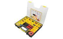 Pre Insulated Terminal Kit with Crimp Tool, Double Grip Assorted (Carry ...