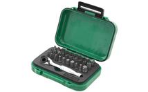 31 pcs. 1/4'' Hex Drive Mini Ratchet Bit Set