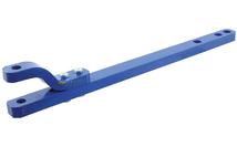Swinging Drawbar with Clevis - Overall length: 930mm - Section