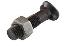 Oval Head Double Nib Bolt With Nut (TO2E) - M12x64mm, Tensile strength ...